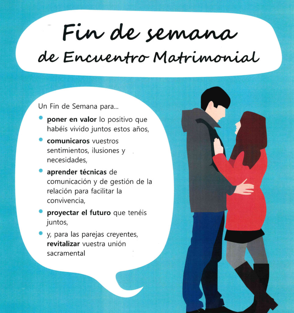 27-29 noviembre. Fin de semana de Encuentro Matrimonial - Diócesis de ...