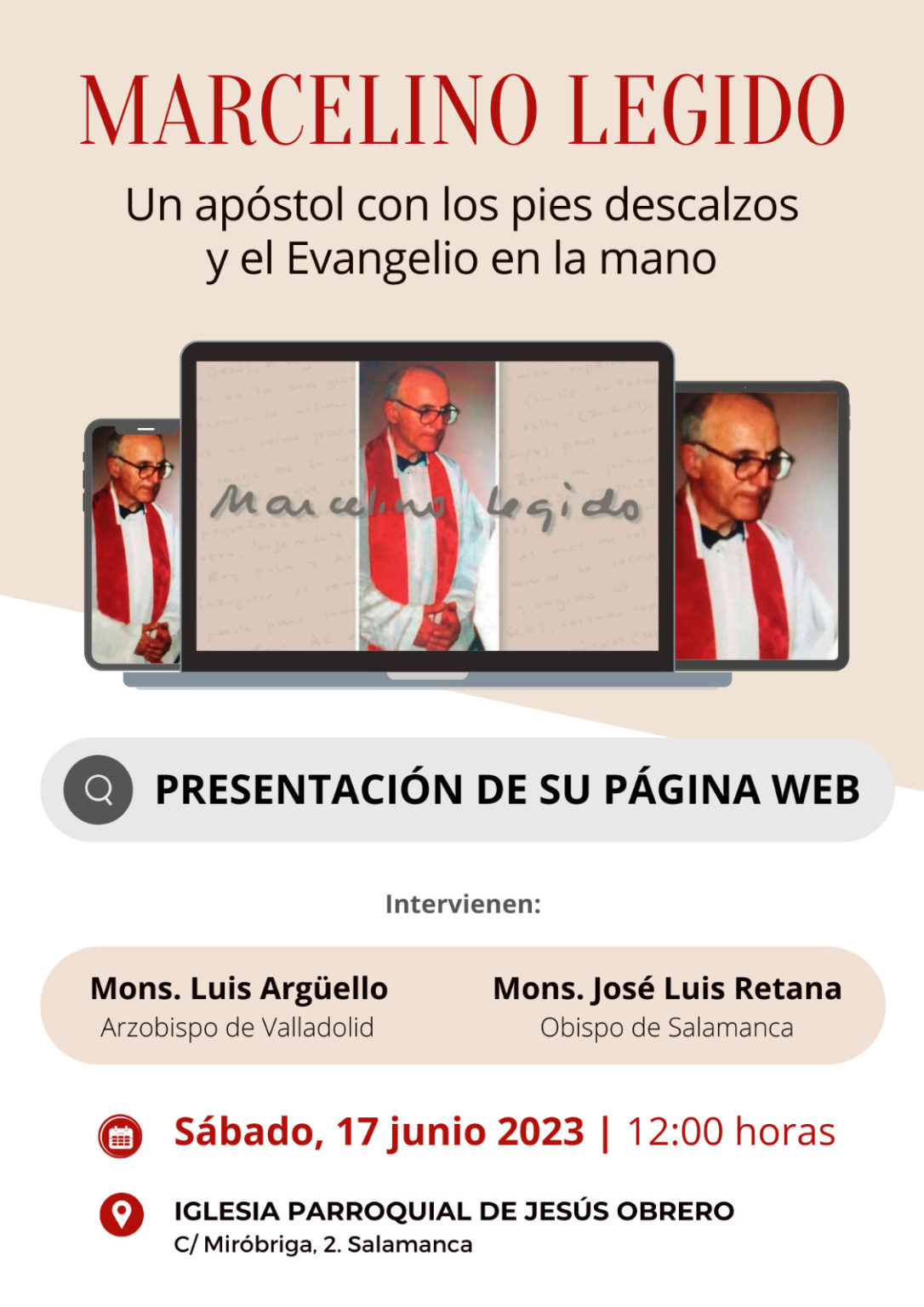 La parroquia de Jesús Obrero acogerá la presentación de la primera web ...